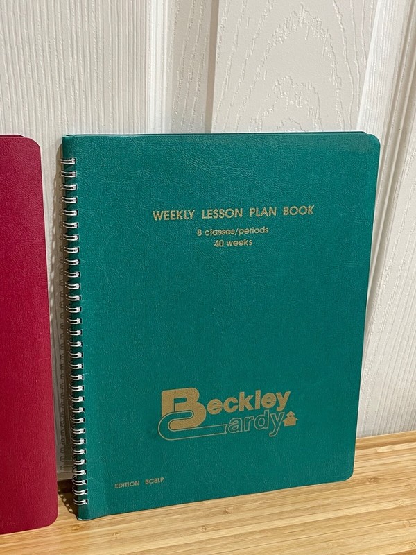New Vintage Beckley Cardy Teachers Class Record & Lesson Plan Book Hig ...