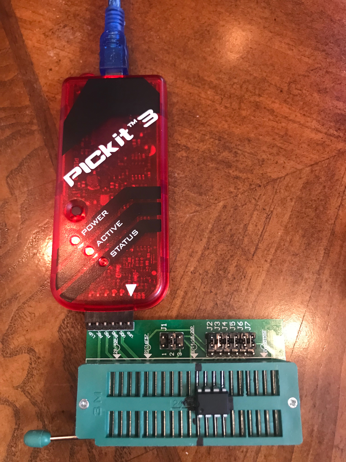 PICKit3 Microchip Programmer w/ USB cable, wires Pic Kit 3 | eBay