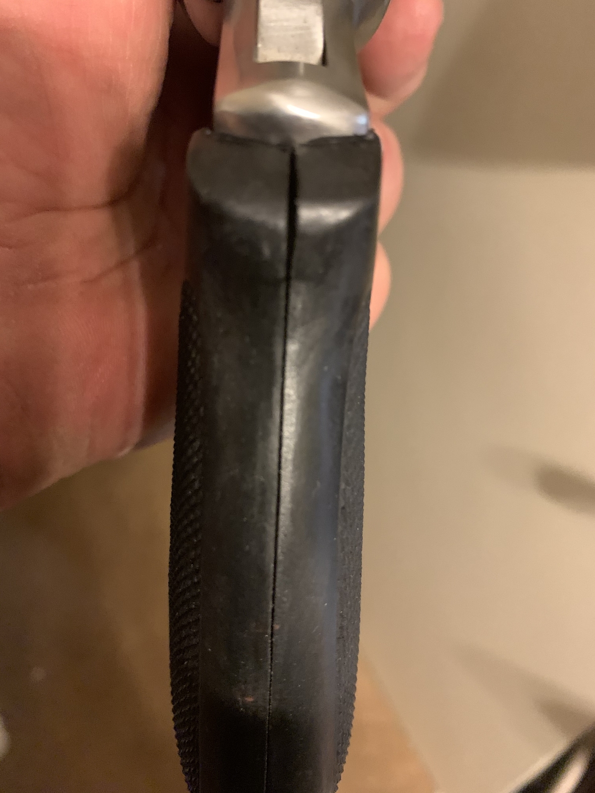 Fits Ruger Security Six Service Six Black Rubber Checkered Finger ...