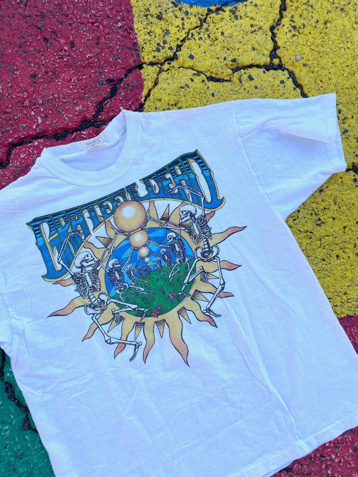 VTG Grateful Dead Summer Tour 1991 Sun and Skeleton Rare VTG Grateful Dead Summer Tour 1991 Sun and Skeleton Rare
