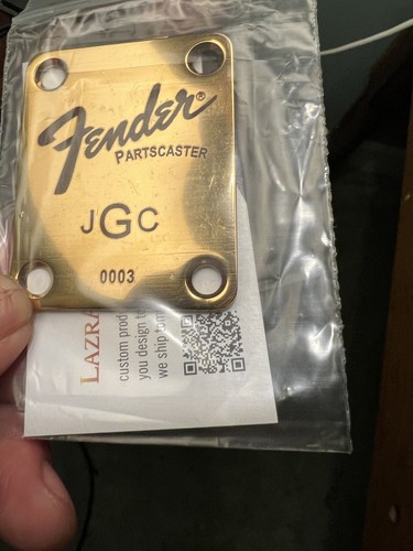 Fender "Custom Built" Neck Plate - Engraved or Printed in your choice ...