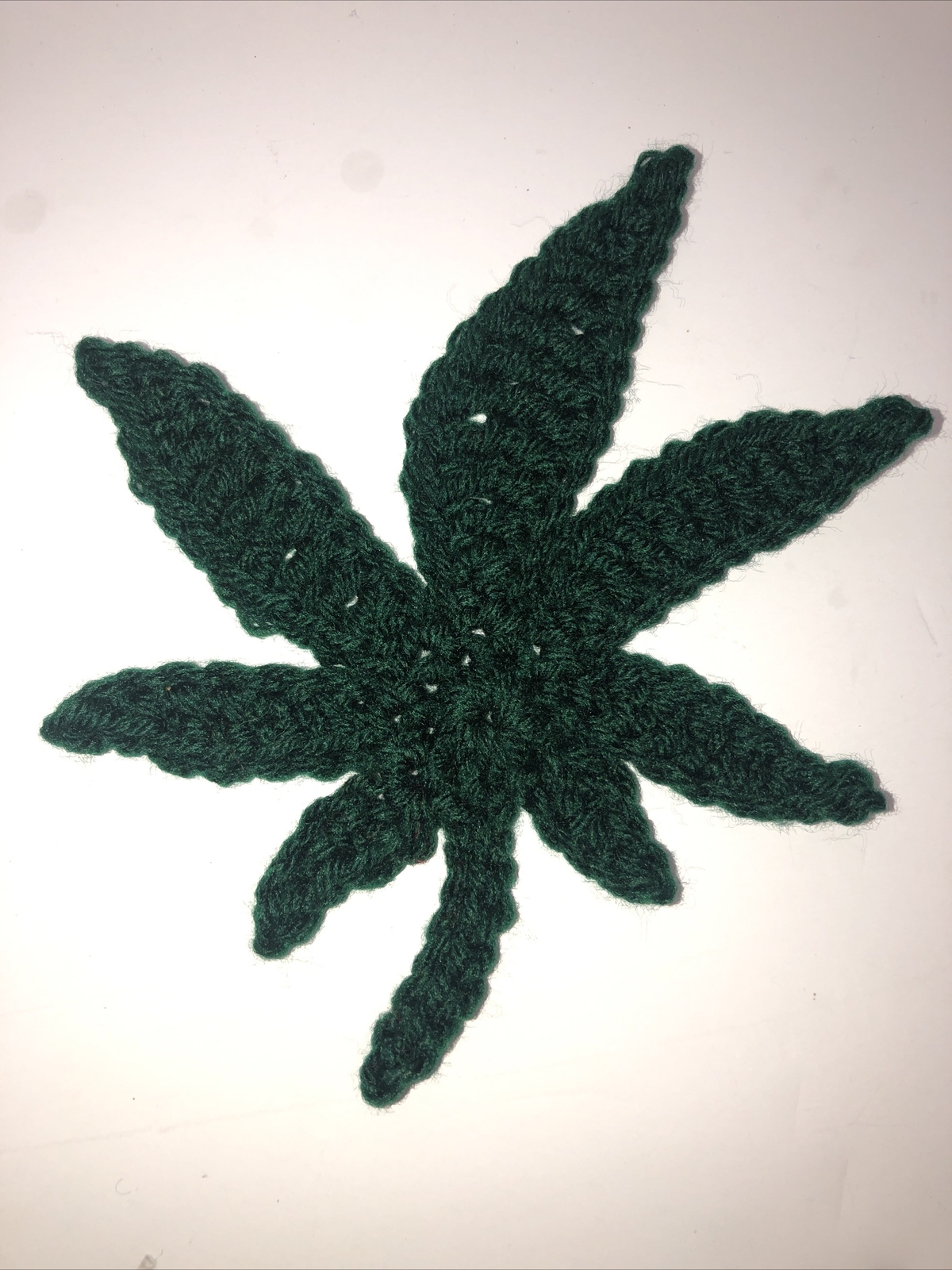 Handmade Crocheted Happy Marijuana Cannabis Leaves 420 Fun Gift set of ...