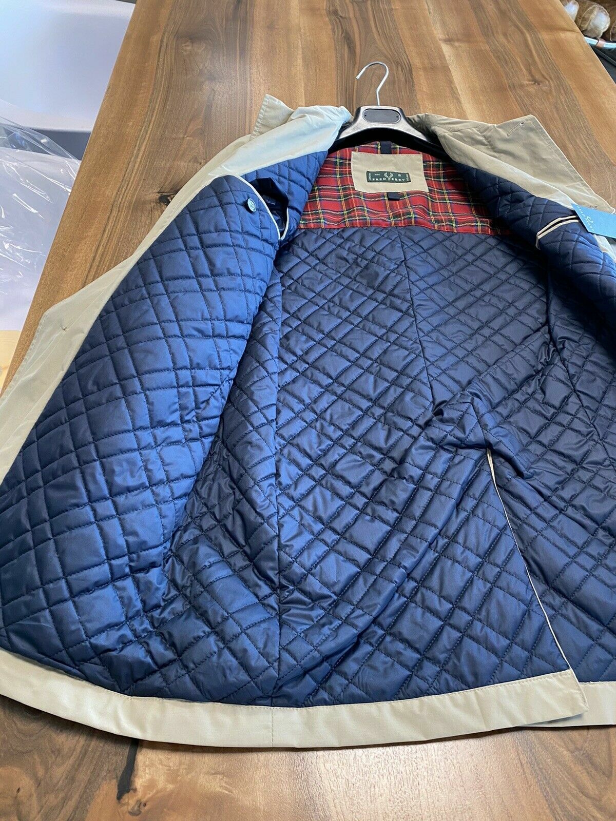 Pre-owned Fred Perry Classic Icon Inspector's Trenchcoat Trench Jacke ...