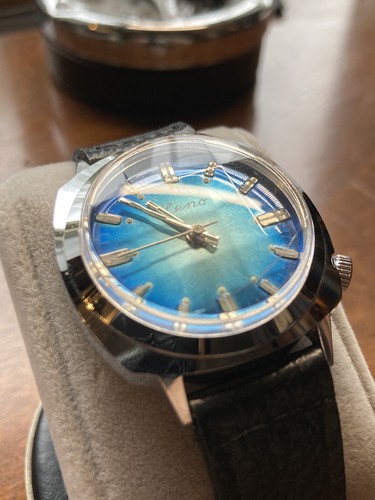 Vintage Faceted Crystal ‘Leno’ Mechanical Men’s Watch, Spares/Repairの ...