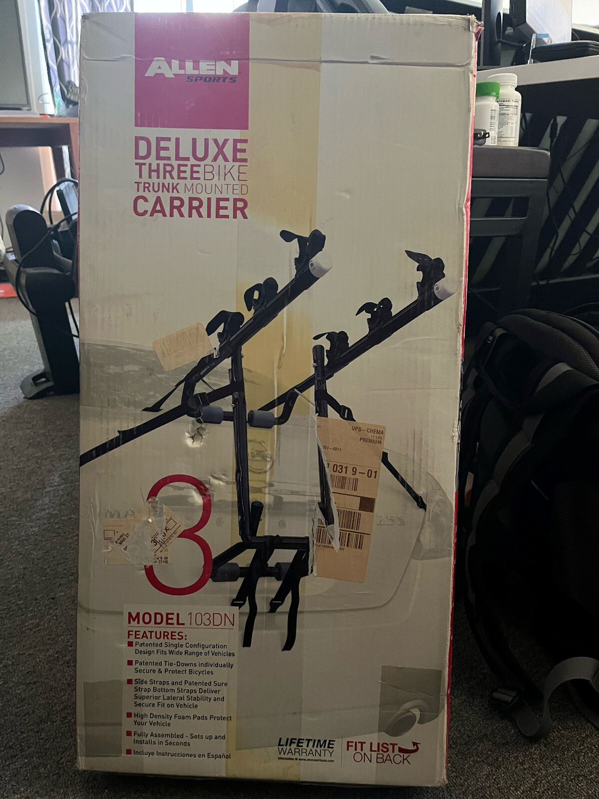 Allen Sports Deluxe Trunk Mount 3-bike Carrier | Biketrailer