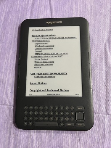 3rd Generation | | Amazon Kindle Keyboard