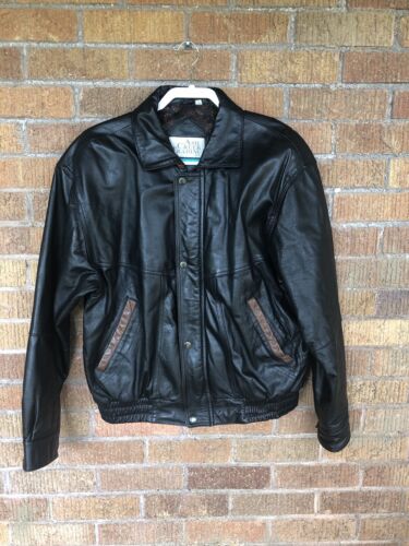 Vintage Leather Bomber Jacket Ash Creek Trading sz Large Vintage Leather Bomber Jacket Ash Creek Trading sz Large