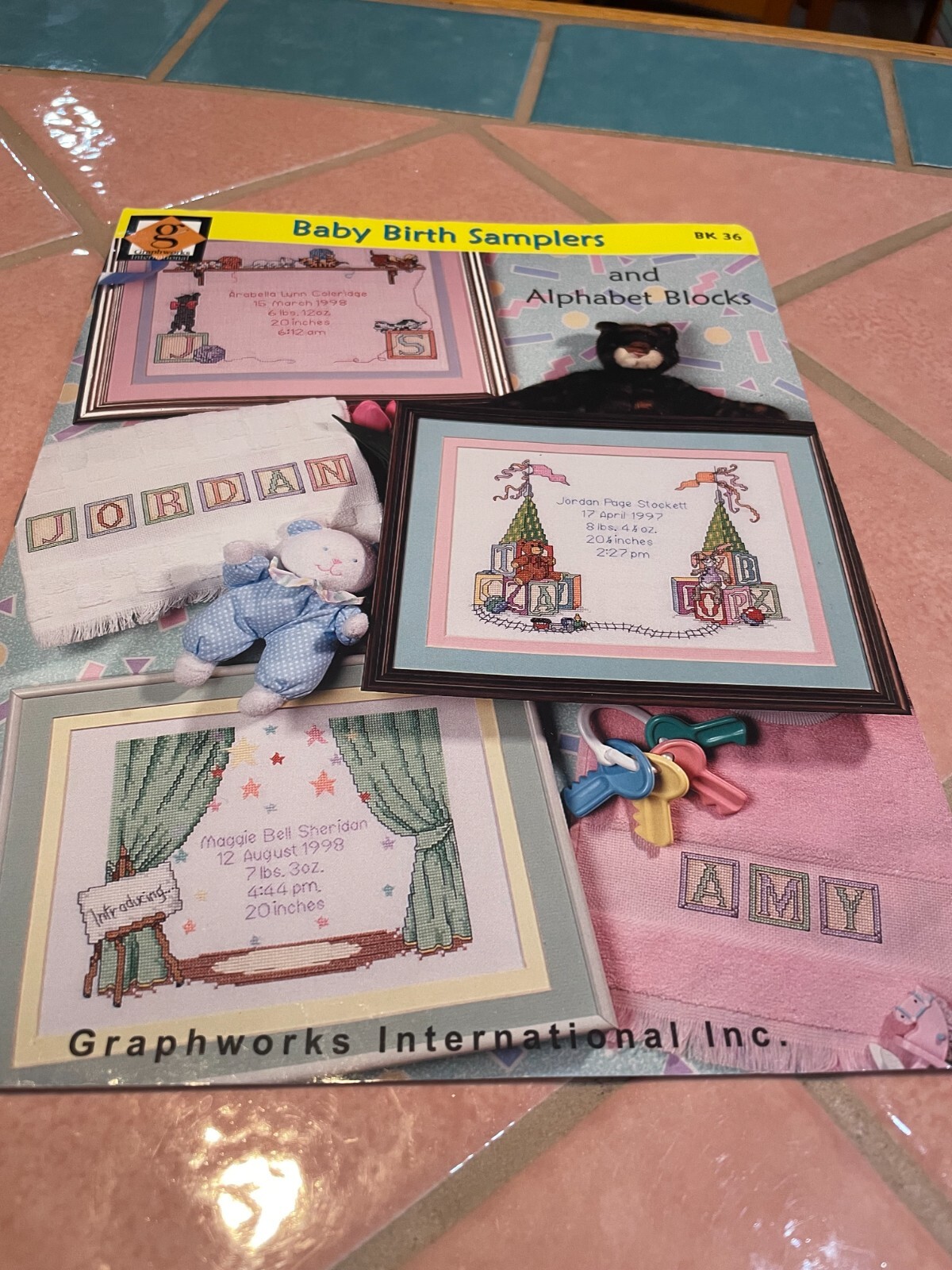 Graphworks International Baby Birth Samplers and Alphabet Blocks