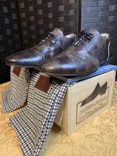 Stefano Bemer Museum Steel Driving Oxford Sz Us 11.5 EU 45 Stefano Bemer Museum Steel Driving Oxford Sz Us 11.5 EU 45