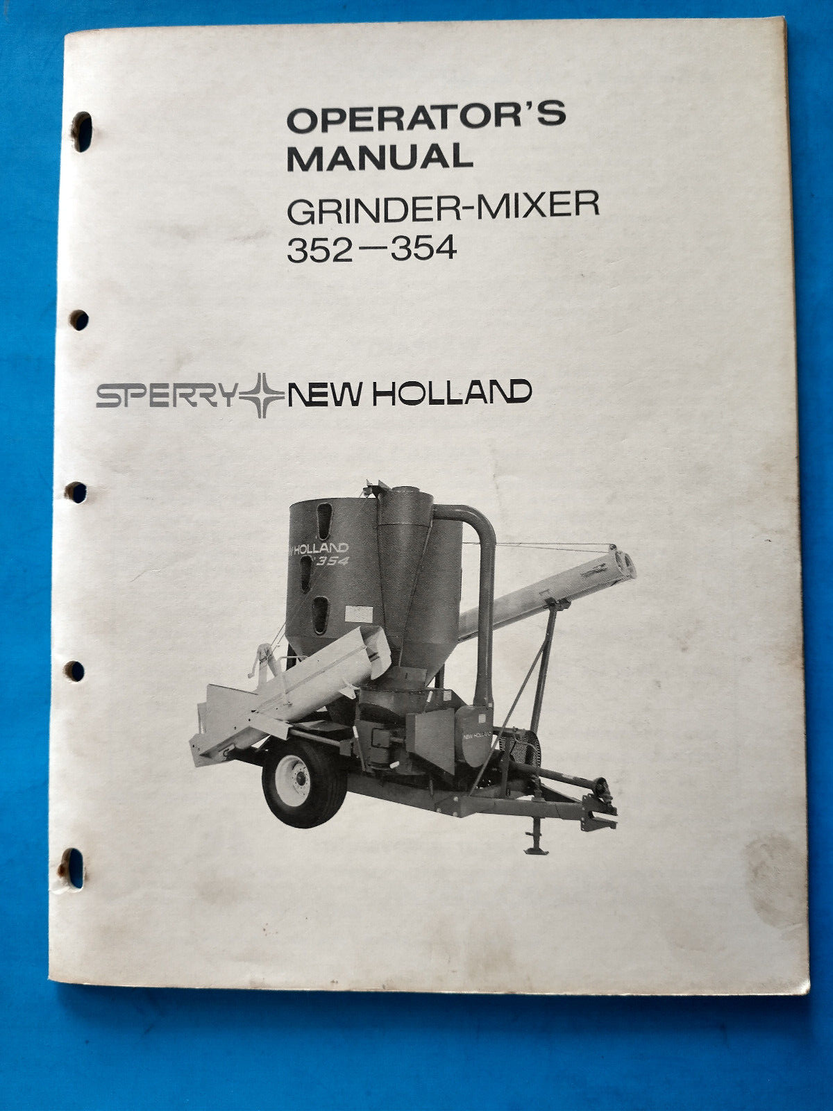 New Holland 352 Grinder Mixer Operators Manual