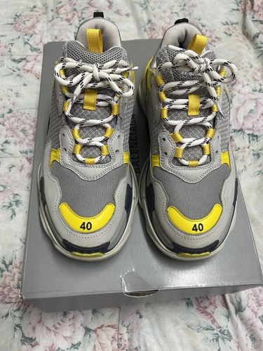 Size 40 - Balenciaga Triple S White Grey Black Yellow | eBay Size 40 - Balenciaga Triple S White Grey Black Yellow | eBay