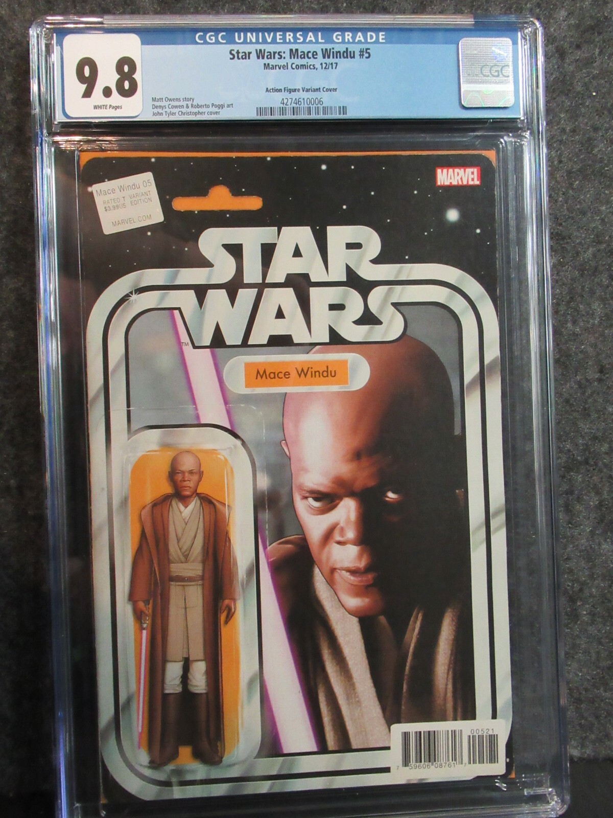 Star Wars Mace Windu #5 Action Figure Variant Cover CGC 9.8 Marvel ...