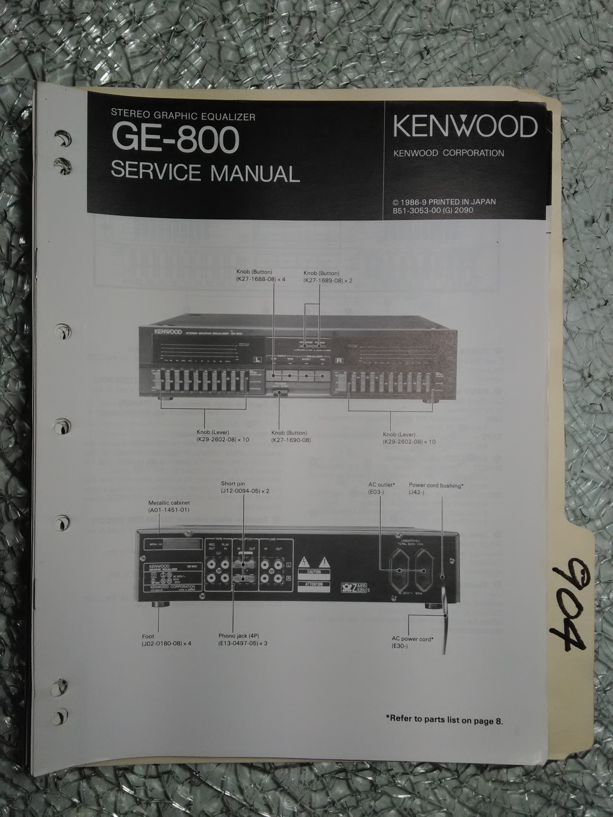 Kenwood ge-800 service manual original repair book stereo eq equalizer graphicのeBay公認海外通販｜セカイモン