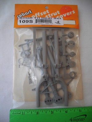Robart 109S Small Tri Gear Set, Offset Strut Covers, RC R/C Plane ...