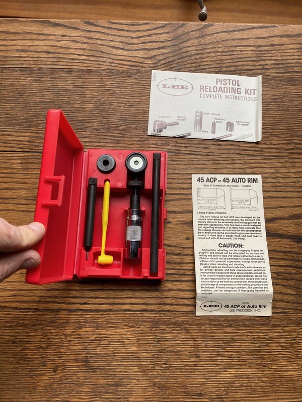 Lee Loader 45 ACP Auto Rim Pistol Reloading Kit 90262 Made in the USA ...