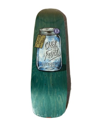Jeff Grosso Anti Hero Old Fart Skateboard Deck New - Black Jeff Grosso Anti Hero Old Fart Skateboard Deck New - Black