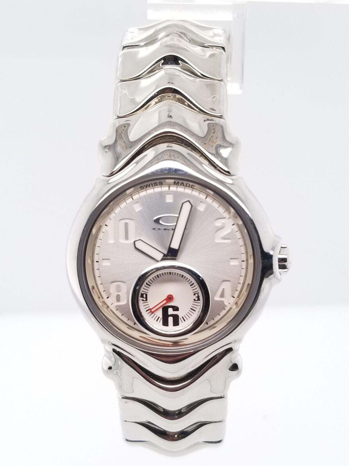 Oakley Jury 2 Watch Polished Stainless Steel White 10-268 Oakley Jury 2 Watch Polished Stainless Steel White 10-268