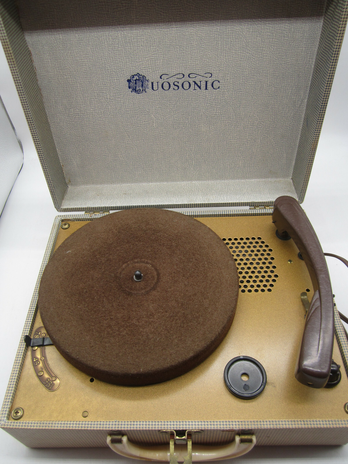 3 Speed UOSonic Portable Tube Turntable Record Player