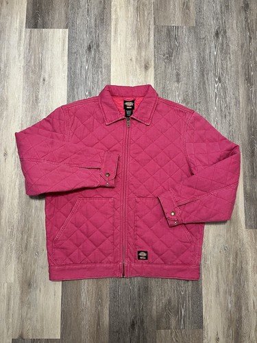 Supreme Dickies Quilted Denim Work Jacket Pink Mens Large Supreme Dickies Quilted Denim Work Jacket Pink Mens Large