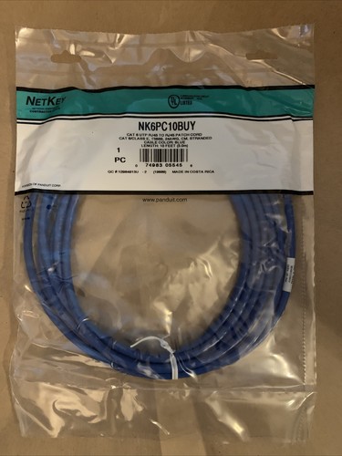 NEW 140 Pack Panduit / NetKey NK6PC10BUY Cat 6 UTP RJ45 10 NEW 140 Pack Panduit / NetKey NK6PC10BUY Cat 6 UTP RJ45 10