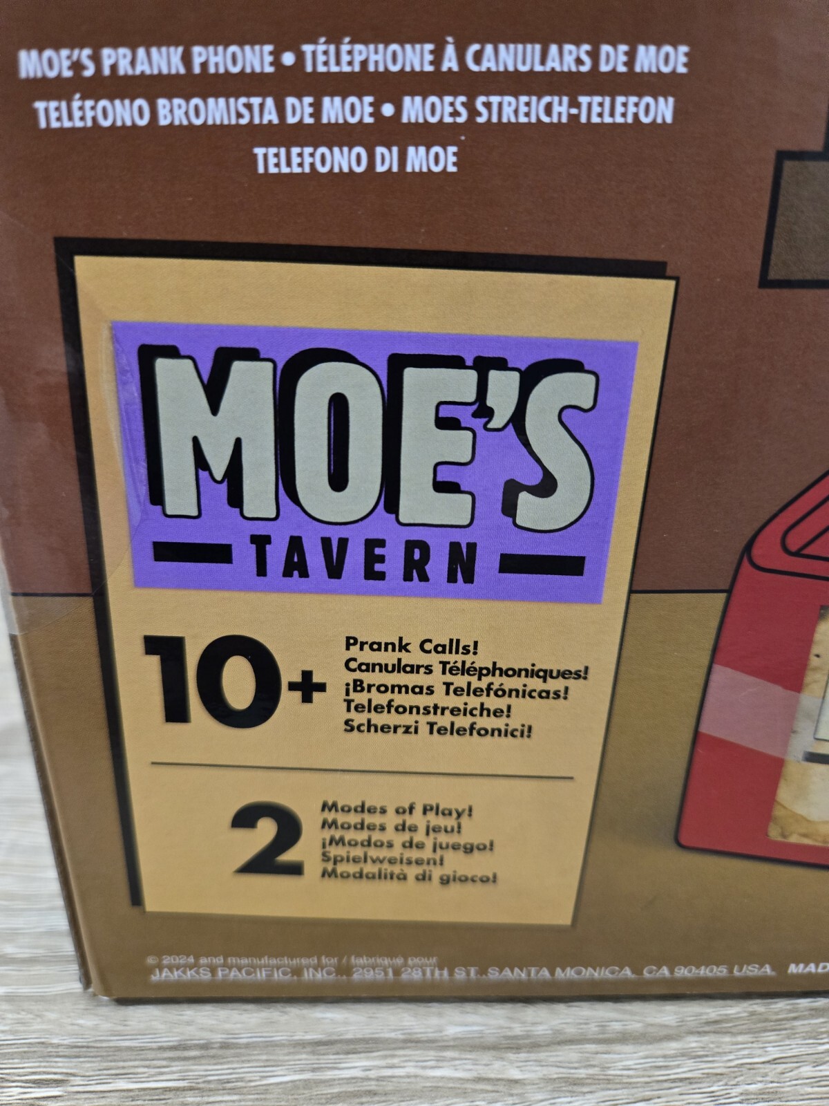 日本代購代標第一品牌【樂淘letao】－Jakks Pacific The Simpsons Moe's Prank Phone With ...