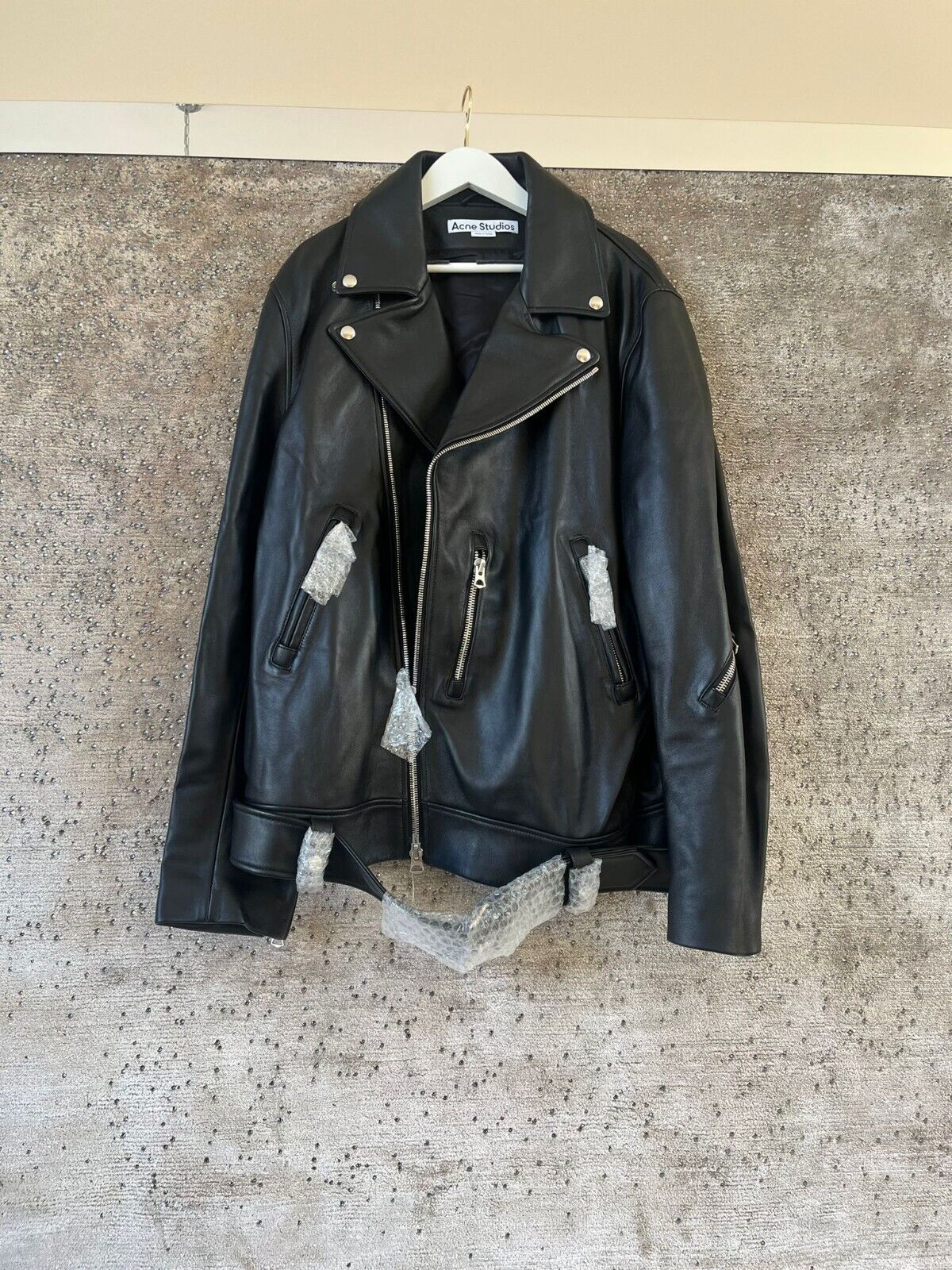 Acne Studios , FN-MN-LEAT000114 Leather Biker Jacket in Acne Studios , FN-MN-LEAT000114 Leather Biker Jacket in
