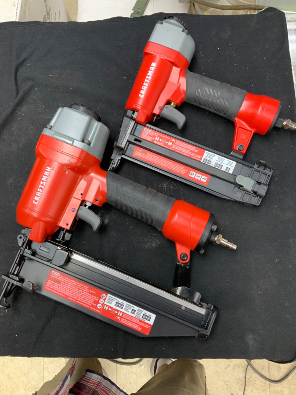 Craftsman CMPBN18SB 2 Tool Kit Pneumatic Nail Gun 18 GA Brad 16 GA Straight Nail 885911790598 eBay