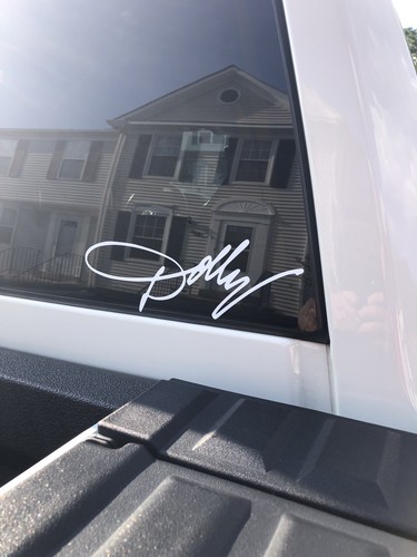 Dolly Parton Signature autograph VINYL DECAL musician country dollywood ...