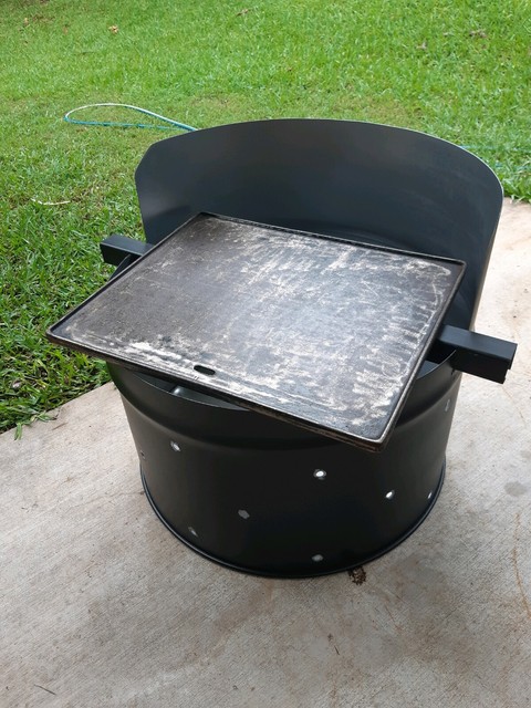 Fire Pit Fire Drum BBQ, Half 44 Gallon Drum $49 | Other Home & Garden ...