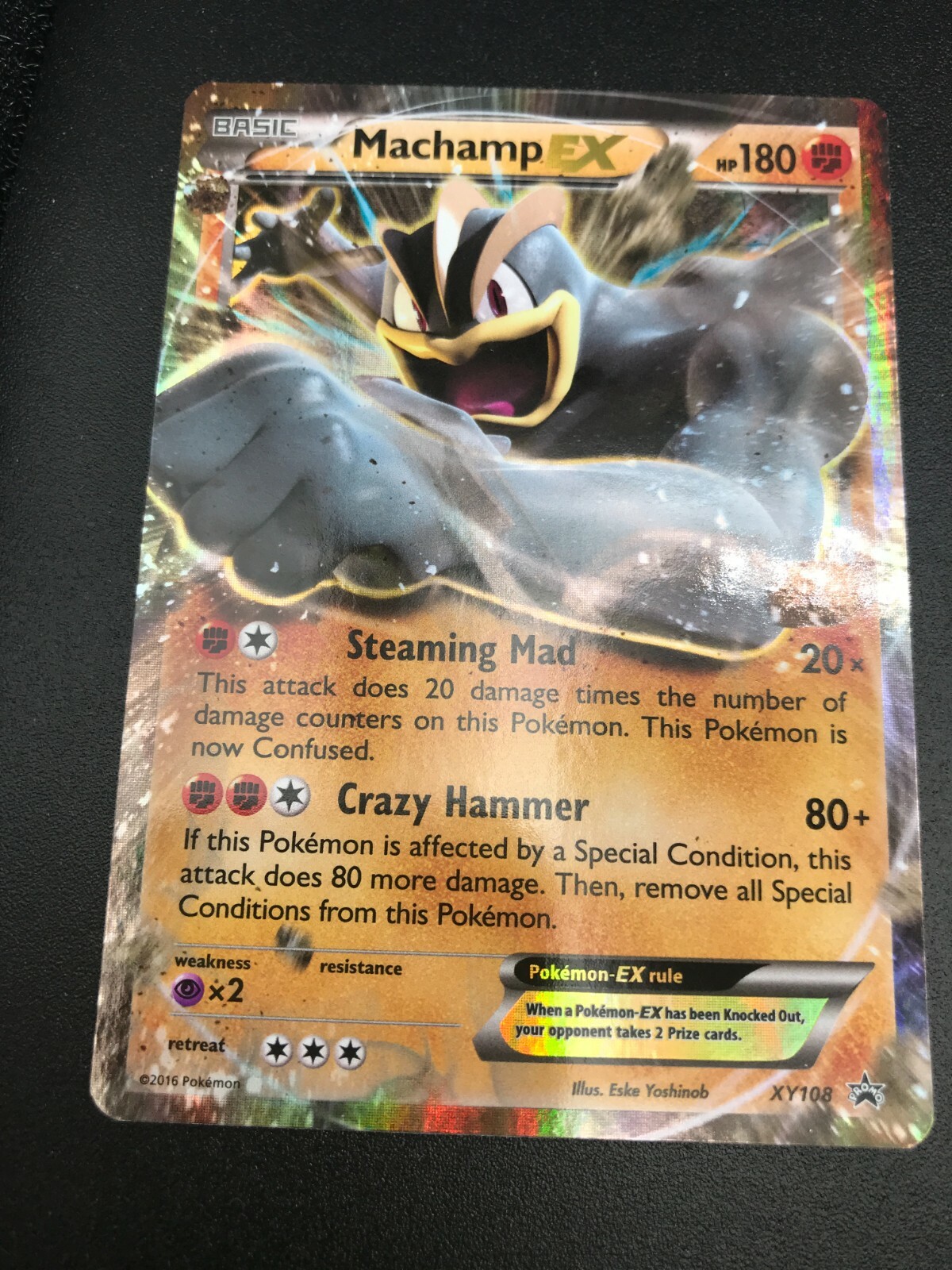Machamp EX XY108 ULTRA RARE HOLO Black Star Promo Pokemon Machamp EX XY108 ULTRA RARE HOLO Black Star Promo Pokemon