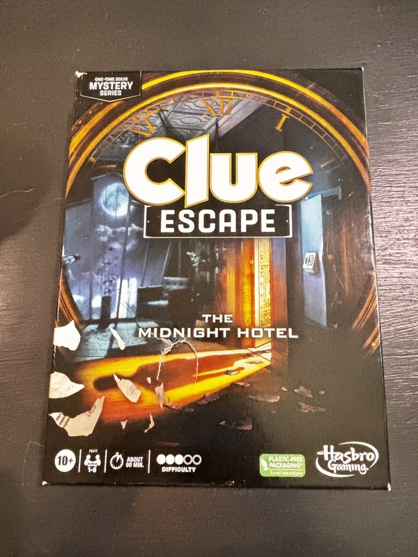 Clue Escape: The Midnight Hotel (2023) Board Game – Board Game Guys