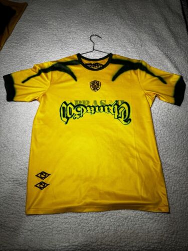 Travis Scott Soccer Brazil Jersey -M- Circus Maximus Tour Travis Scott Soccer Brazil Jersey -M- Circus Maximus Tour