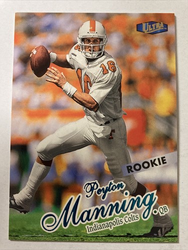 Peyton Manning 1998 Ultra Tennessee Rookie Card #201 (3668 Peyton Manning 1998 Ultra Tennessee Rookie Card #201 (3668
