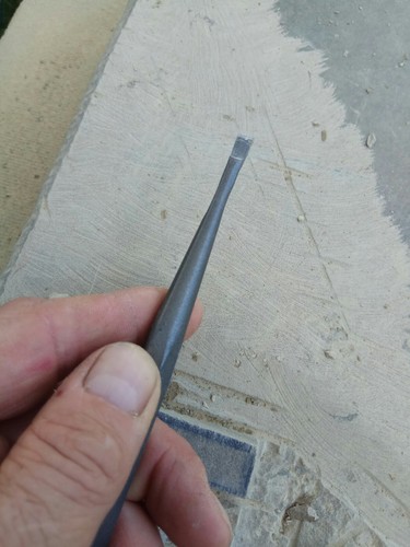 Tungsten Tip 6mm Fishtail Chisel Italian High Carbon Steel Stone ...