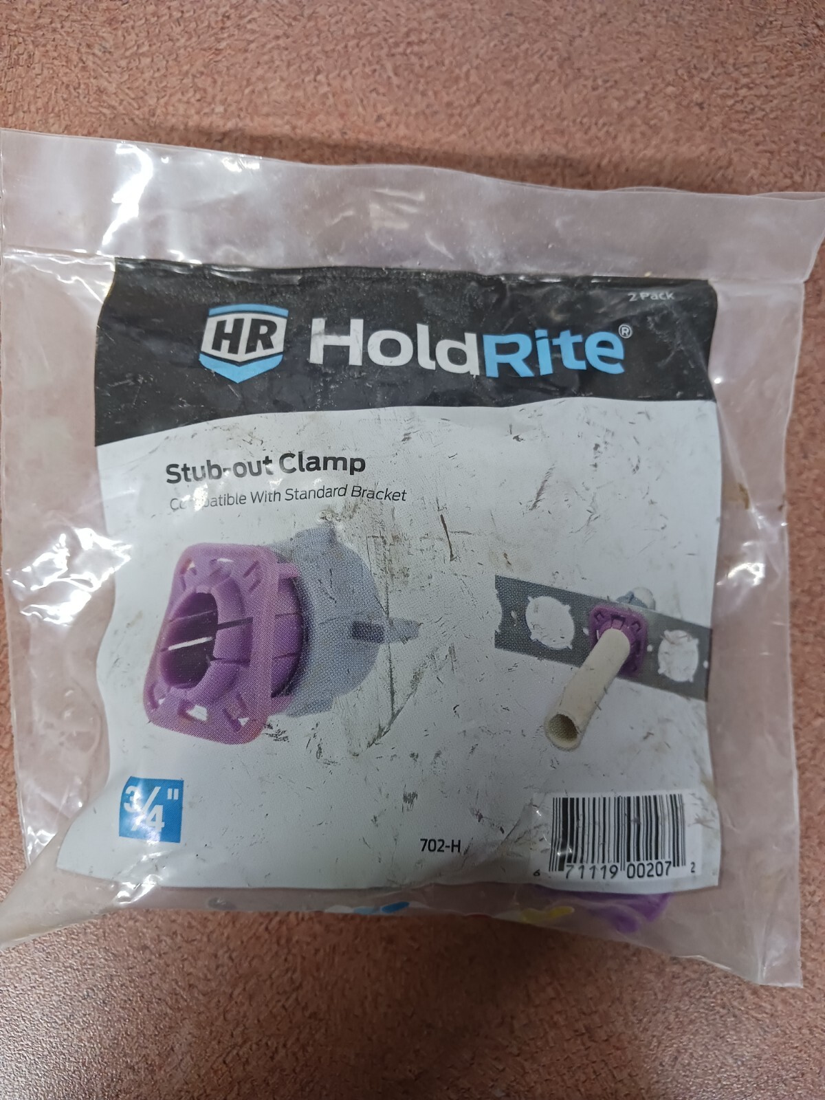 Holdrite 702 H Stub Out Plumbing Clamp 3 4 2 in a Pack eBay