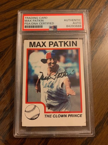 Max Patkin Baseball Card Database - Newest Products will be shown first ...