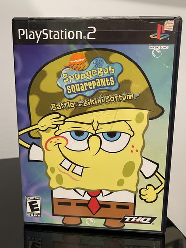 SpongeBob SquarePants Battle for Bikini Bottom PlayStation 2 PS2 NO MANUAL 752919460375 eBay