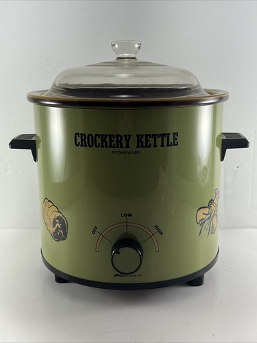 Vintage Kmart Crockery Kettle Slow Cooker Avocado Green