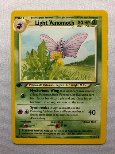 Light Venomoth Pokemon Cards - Find Pokemon Card Pictures With Our ...