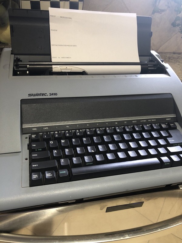 Swintec typewriter photos of Swintec 2410 by year then serial number by ...