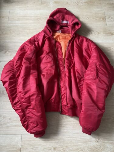 XS VETEMENTS fw16 Oversized RED bomber jacket | eBay XS VETEMENTS fw16 Oversized RED bomber jacket | eBay