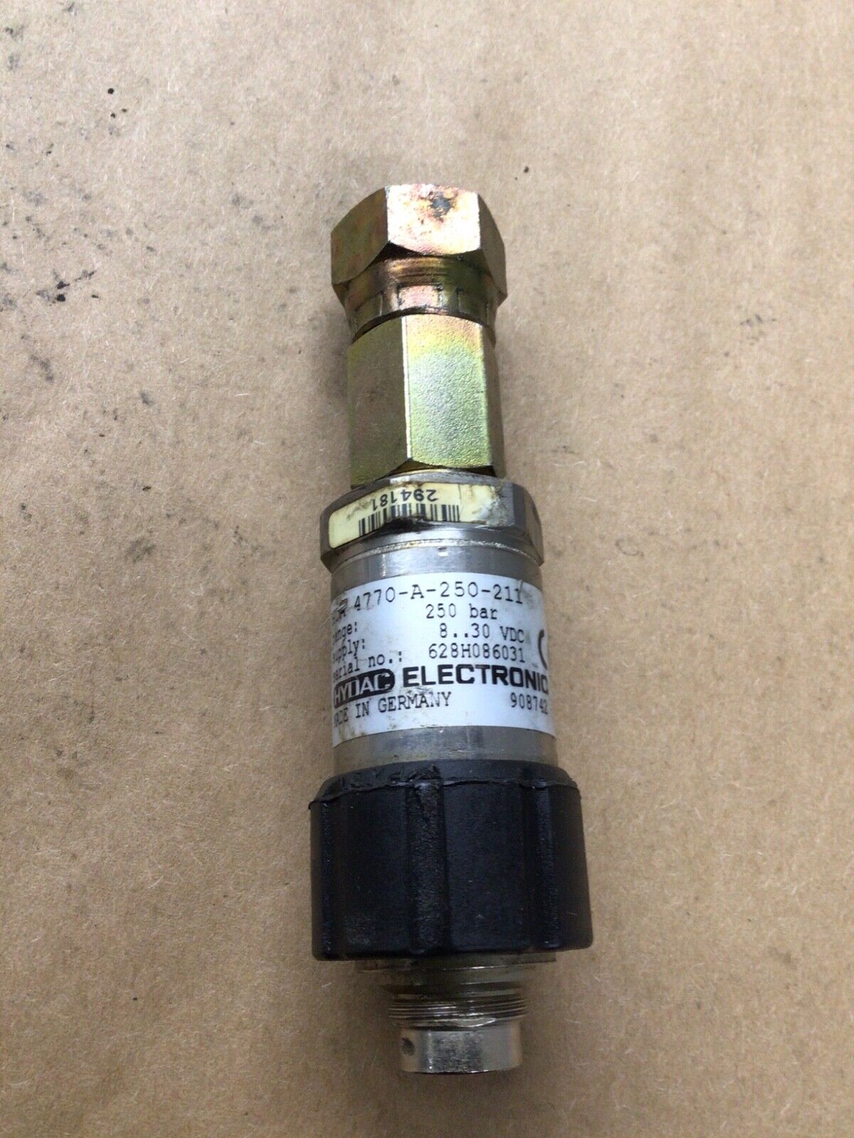 HYDAC PRESSURE TRANSDUCER HDA 4770-A-250-211 #4012J92 | eBay HYDAC PRESSURE TRANSDUCER HDA 4770-A-250-211 #4012J92 | eBay