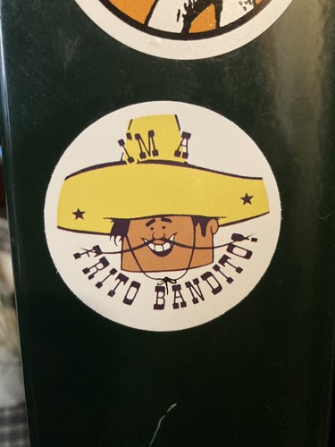 FRITO BANDITO STICKER - NO BORDER - VINTAGE REPRINT - THREE (3) 2 ...