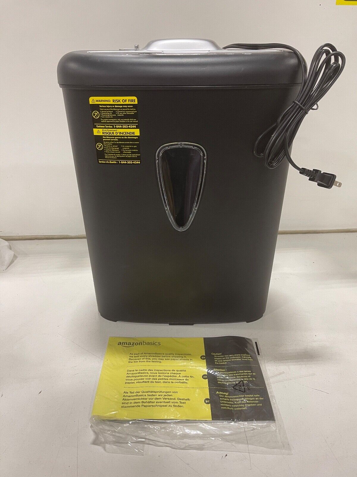 AmazonBasics 8-sheet Cross-cut Paper and Credit Card Shredder AmazonBasics 8-sheet Cross-cut Paper and Credit Card Shredder