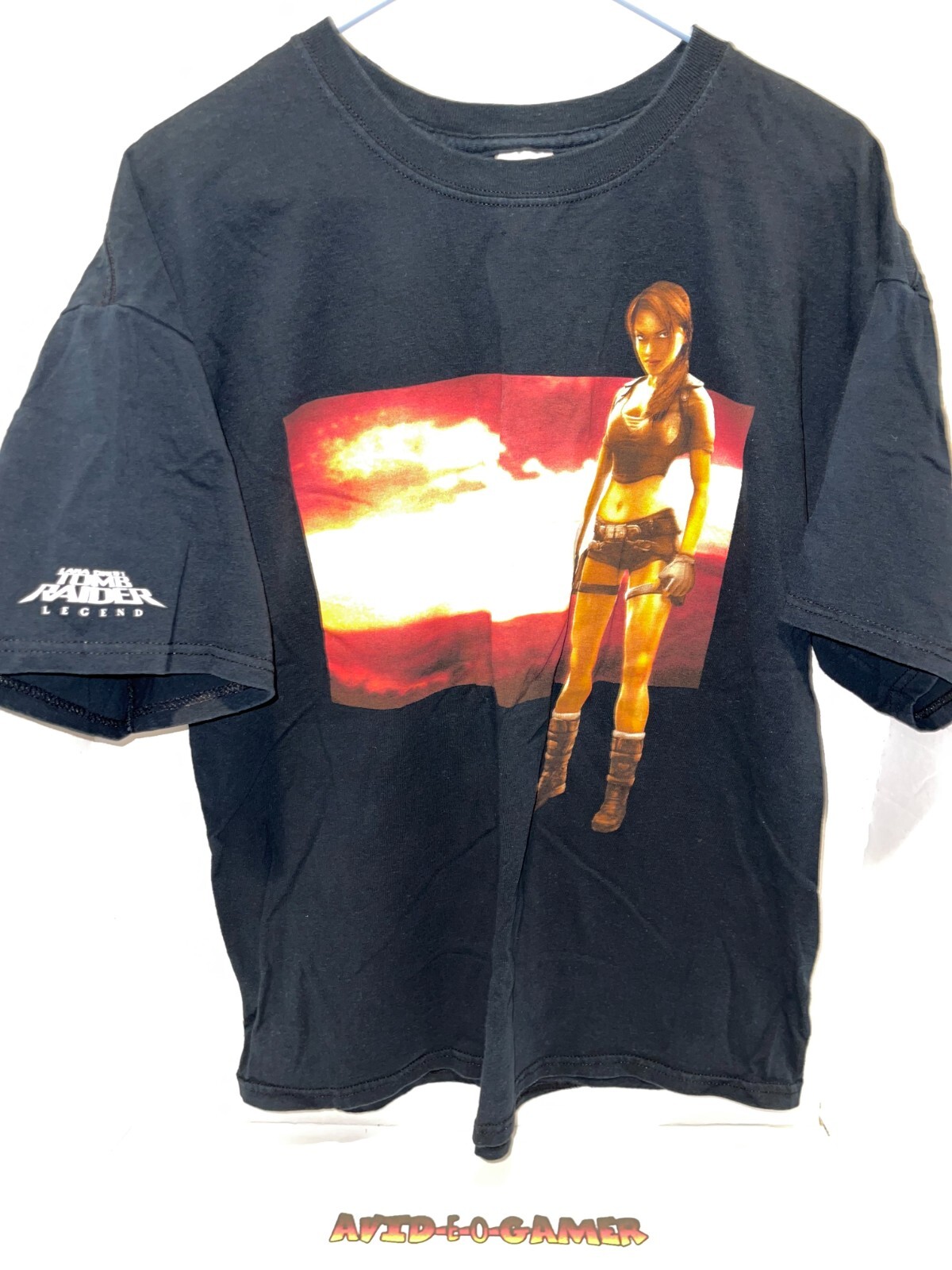 Tomb Raider Legend Lara Croft Promo Gildan Eidos VTG 2005 Tomb Raider Legend Lara Croft Promo Gildan Eidos VTG 2005