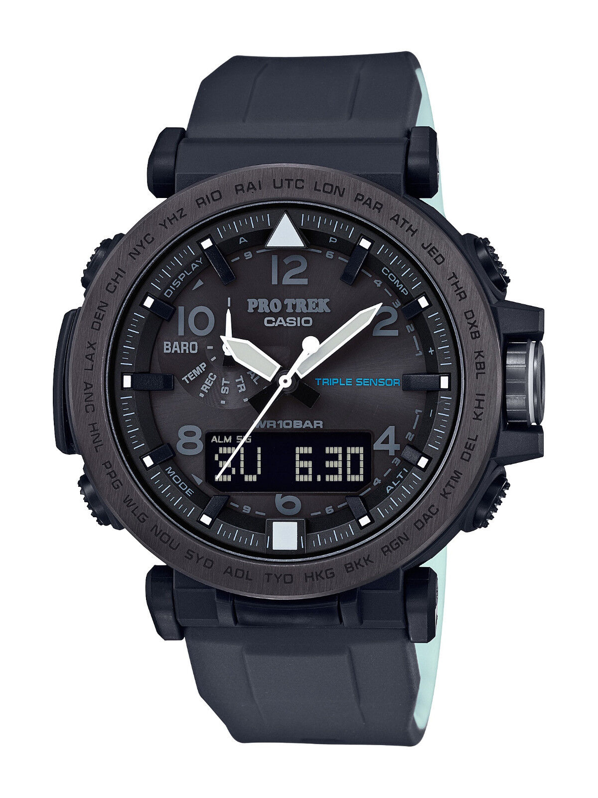 Casio Pro Trek Men's Tough Solar Atomic Time 47mm Watch PRW Casio Pro Trek Men's Tough Solar Atomic Time 47mm Watch PRW