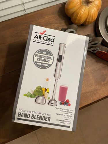 Williams Sonoma All-Clad Cordless Rechargeable Immersion Blender NIB Williams Sonoma All-Clad Cordless Rechargeable Immersion Blender NIB