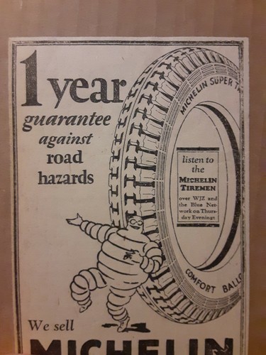 Купить Michelin 1928 Michelin Tire Newspaper Ad Tire Man в интернет ...