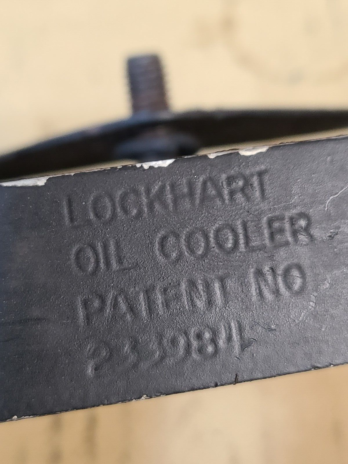 Old Harley Knucklehead Panhead Shovelhead Lockhart Oil Cooler