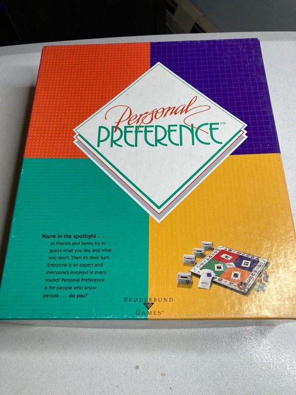 Personal Preference (1987) – Board Game Guys